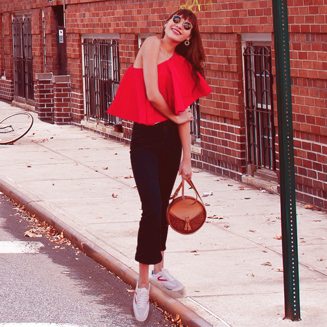 Style Equation: One Shoulder Top and Denim