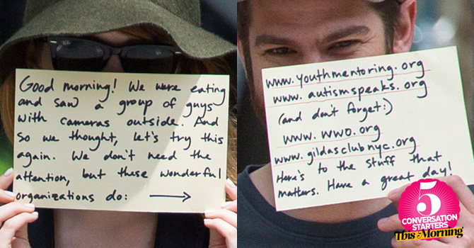 June 18, 2014 Conversation Starters: Read Emma Stone and Andrew ...