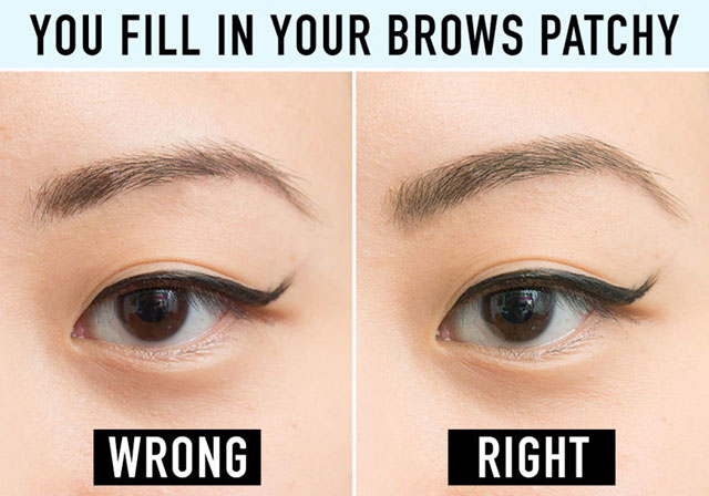 bad draw on eyebrows