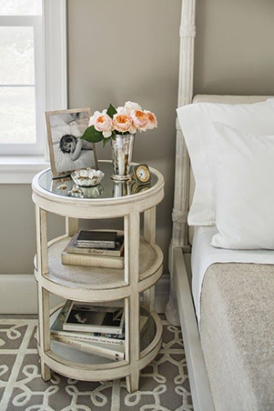 round bedside table ideas