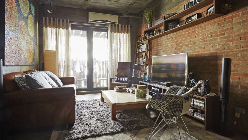 Rustic and Industrial Details Complete This 110sqm Condo Unit