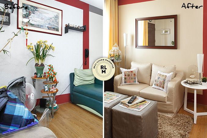 Small Square Living Room Design