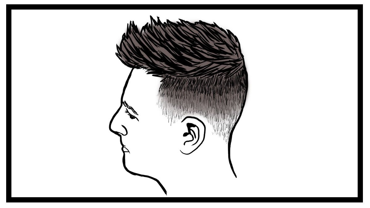 Boy Hairstyle Drawings Fade