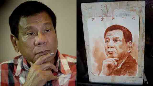 Tuba artist paints Duterte
