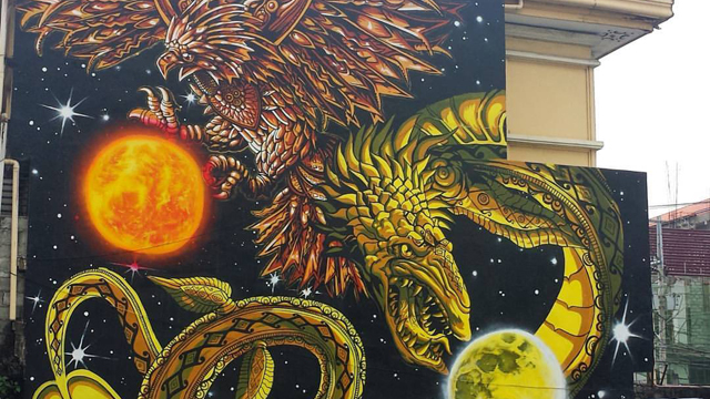 Ang Gerilya's year-end mural promotes Philippines mythology