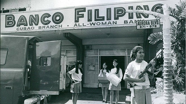 Banco Filipino used to have an all-woman security team