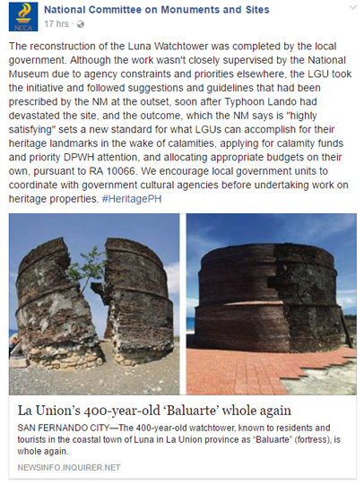 La Union's famous Baluarte has been restored