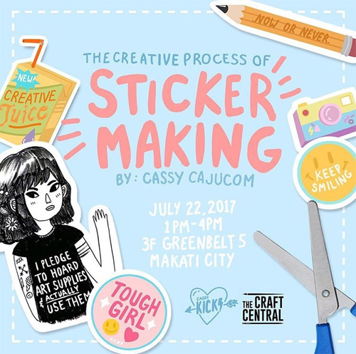 Watercolor, Sticker Making, and more workshops for July