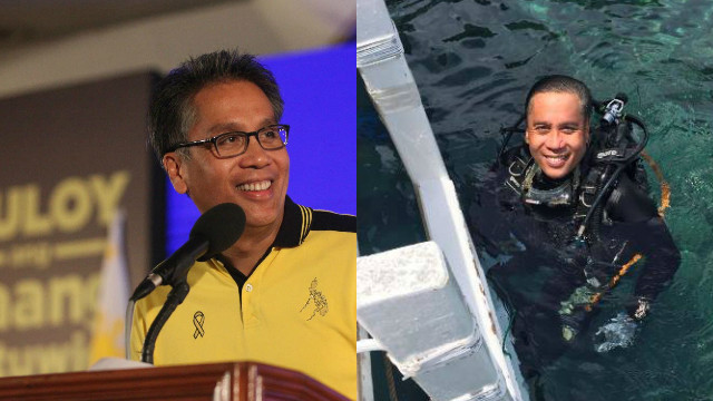 Mar Roxas is now a certified advanced diver