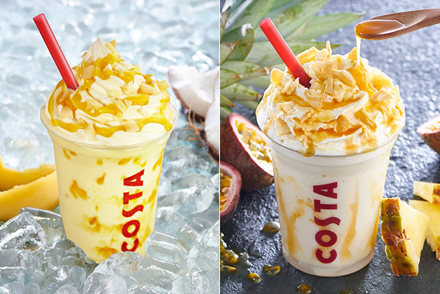 Tropical flavors at Costa Coffee