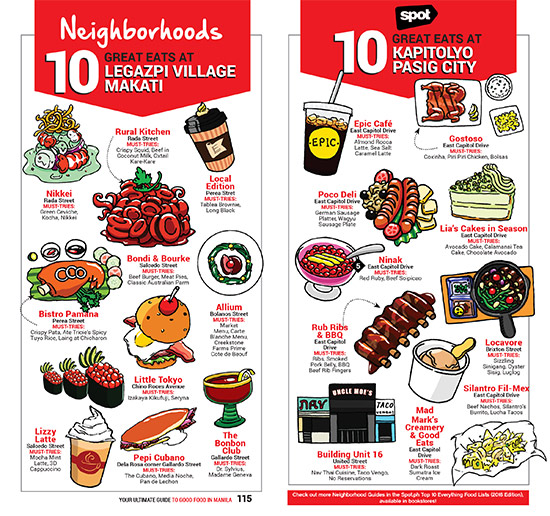 SPOT.ph Top 10 Everything Food Lists