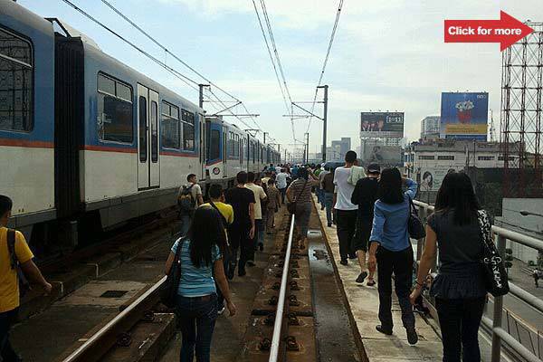 MRT train stalled due to brake failure, passengers forced to walk on ...
