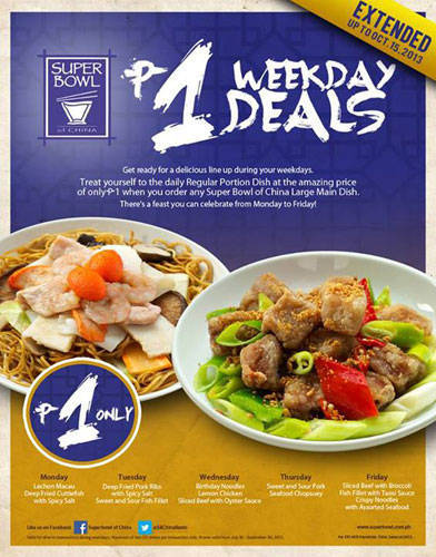 Cheap Eats: Freebies and Discounts For The Week of October 5 to 11