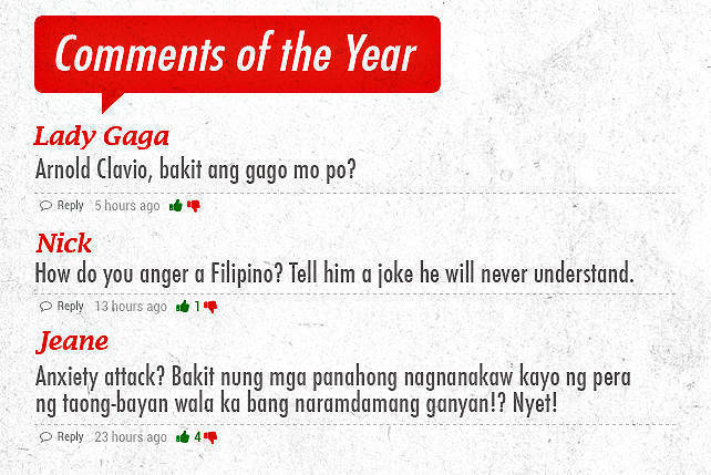 Top 50 SPOT.ph Comments of 2013
