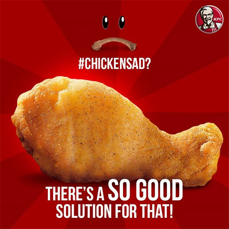 KFC jumps on the #ChickenSad hashtag, offers a solution to Chicken Joy ...