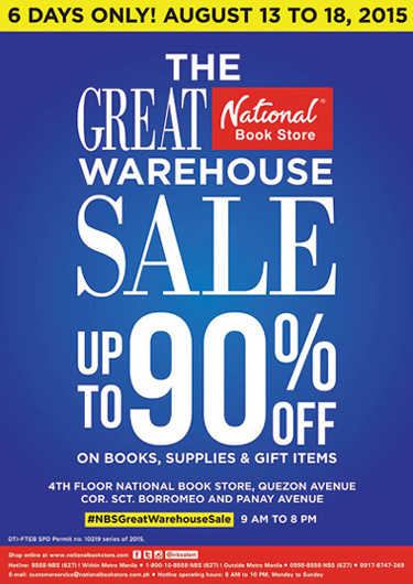 Attention, book-lovers: National Book Store's Great Warehouse Sale ...
